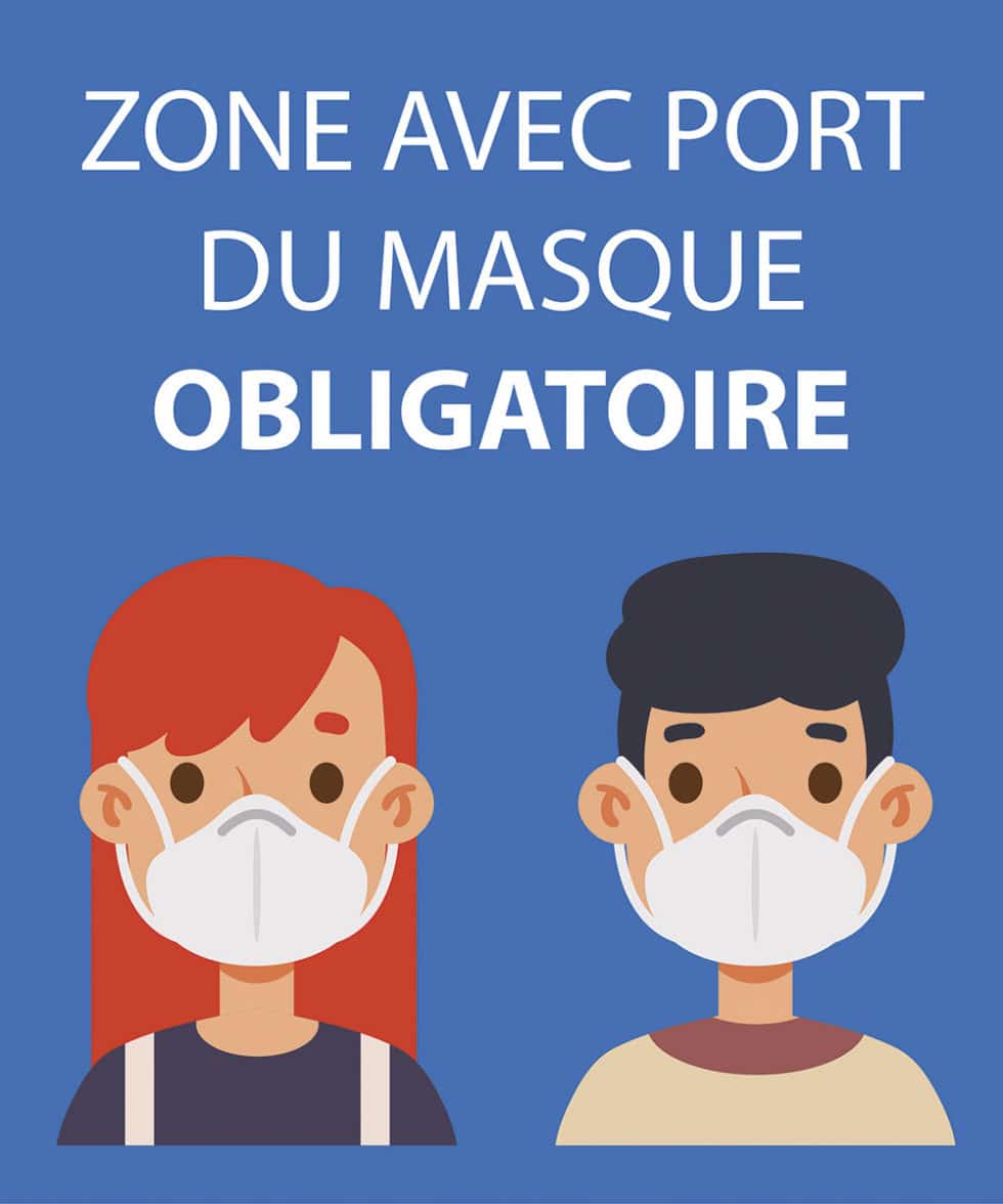 Zone port du masque - EBCD Signalétique
